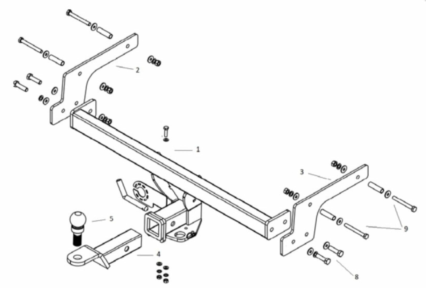 Фаркоп Бизон на Lada (ВАЗ) XRAY(включая Кросс) 2016- (паспорт и сертификат в комплекте)(без электрики) FA 0690-E