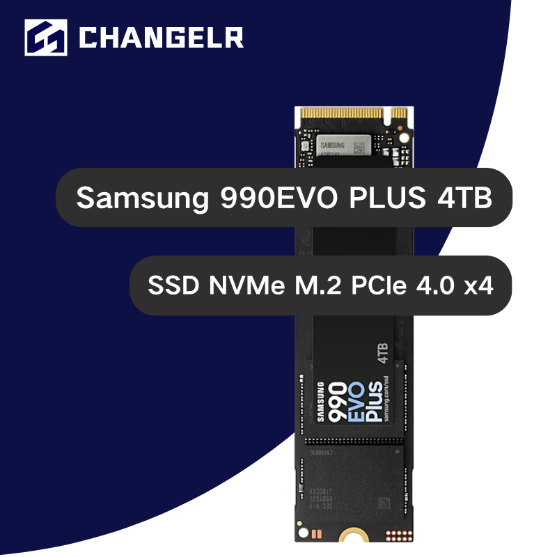 Внутренние твердотельные накопители (SSD) Samsung 990EVO PLUS 4TB PCIe Gen 4x4 | Gen 5x2 M.2 2280
