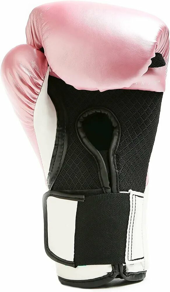 Боксёрские перчатки Everlast Elite, розовые, вентиляция, комфорт, стиль — фото 1