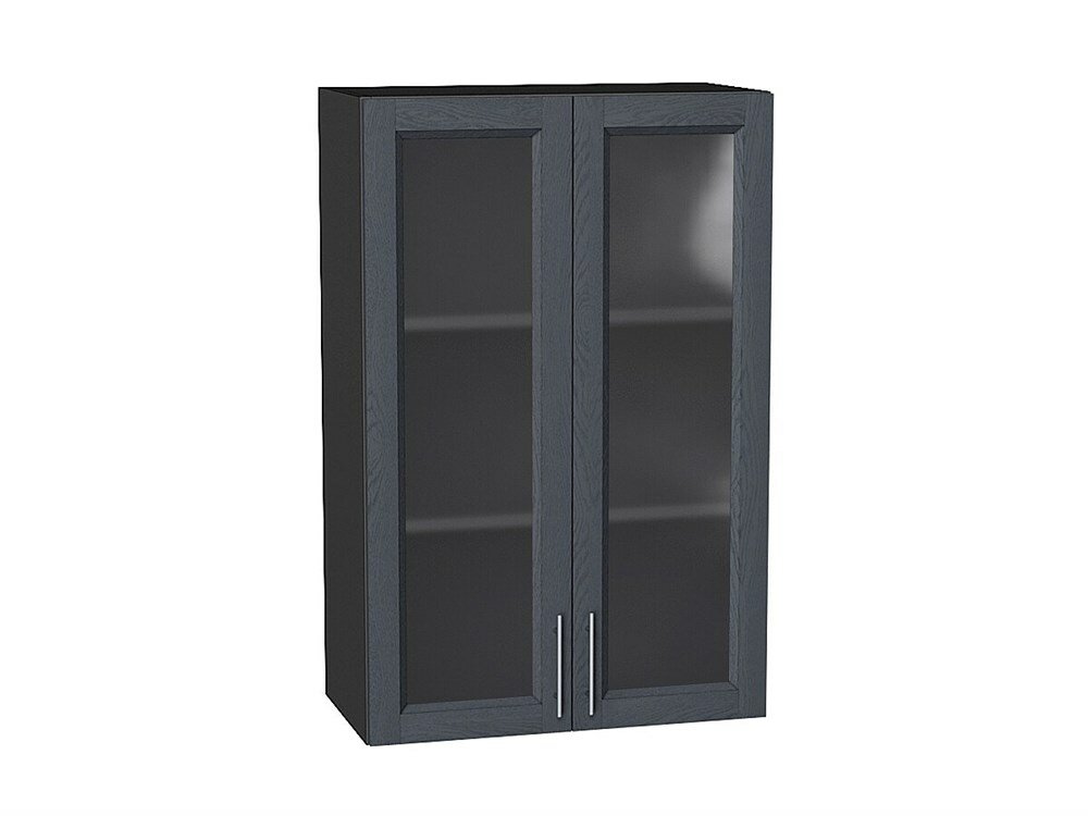 VVT Шкаф верхний с 2-мя остекленными дверцами Сканди Graphite, Graphite Softwood, 920, 600