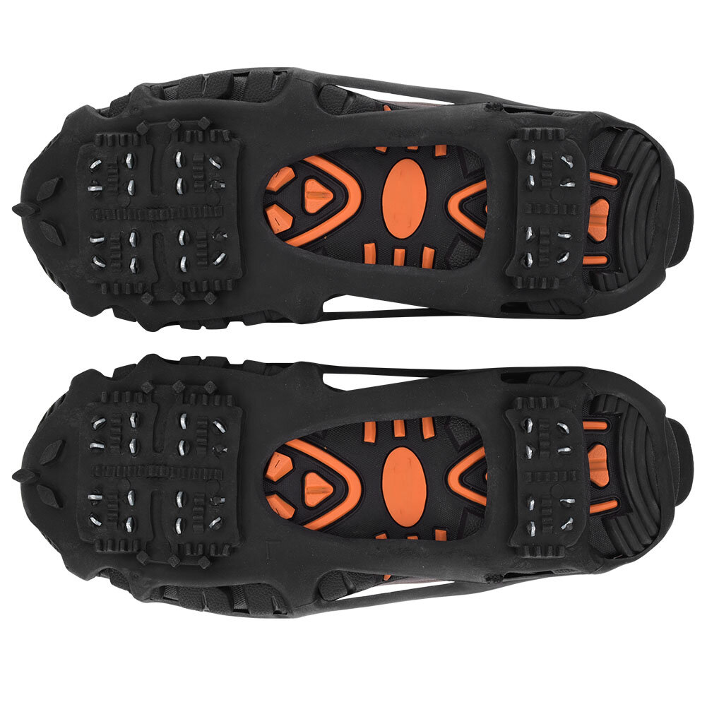 TPE 24 зубца, противоскользящие шипы для обуви, шипы, шипы, кошки для пеших прогулок по снегу, скалолазания