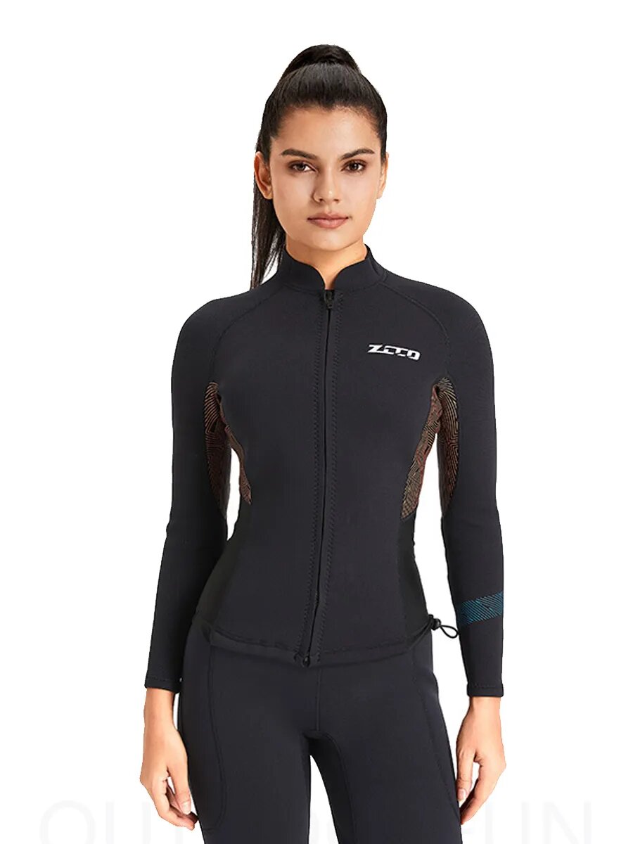 Женская куртка для плавания в гидрокостюме длиной 1,5 мм