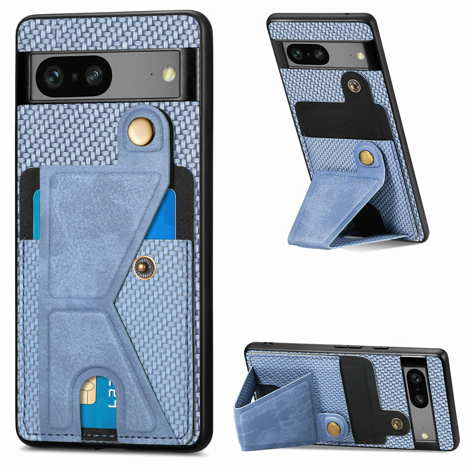 Чехол, для Google Pixel 7, многофункциональный, с мелкими отверстиями, темно-синий