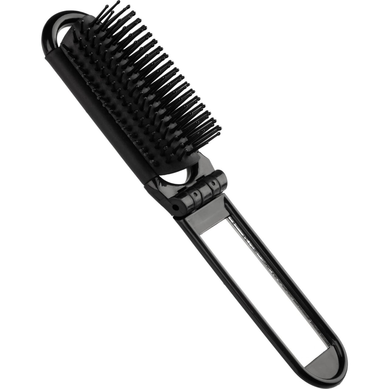 Складная расческа для волос с зеркалом - компактная дорожная принадлежность для ухода