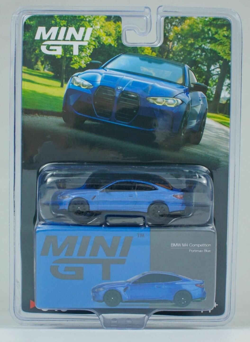 Машинка Mini GT 1/64 minigt845-BL BMW M4 Competition (G82) Portimao Blue Blister Packaging Die-cast Alloy Car Model Collection Toy Gift