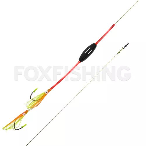 Приманка на сома Контакт Сом №5 Донная с 1 поплавком,2 catfish №6, оранжевый октопус