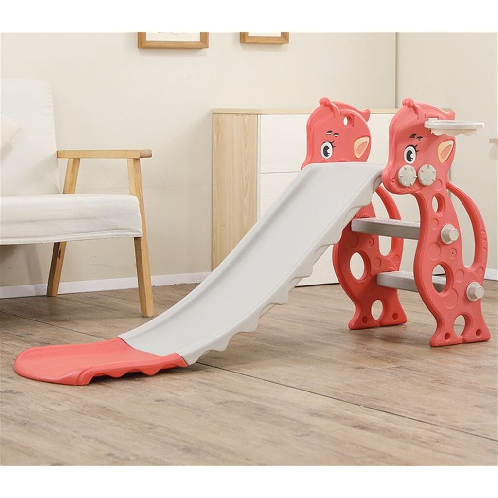 Горка детская для дома и улицы с баскетбольным кольцом Для детей от 1 до 6 лет