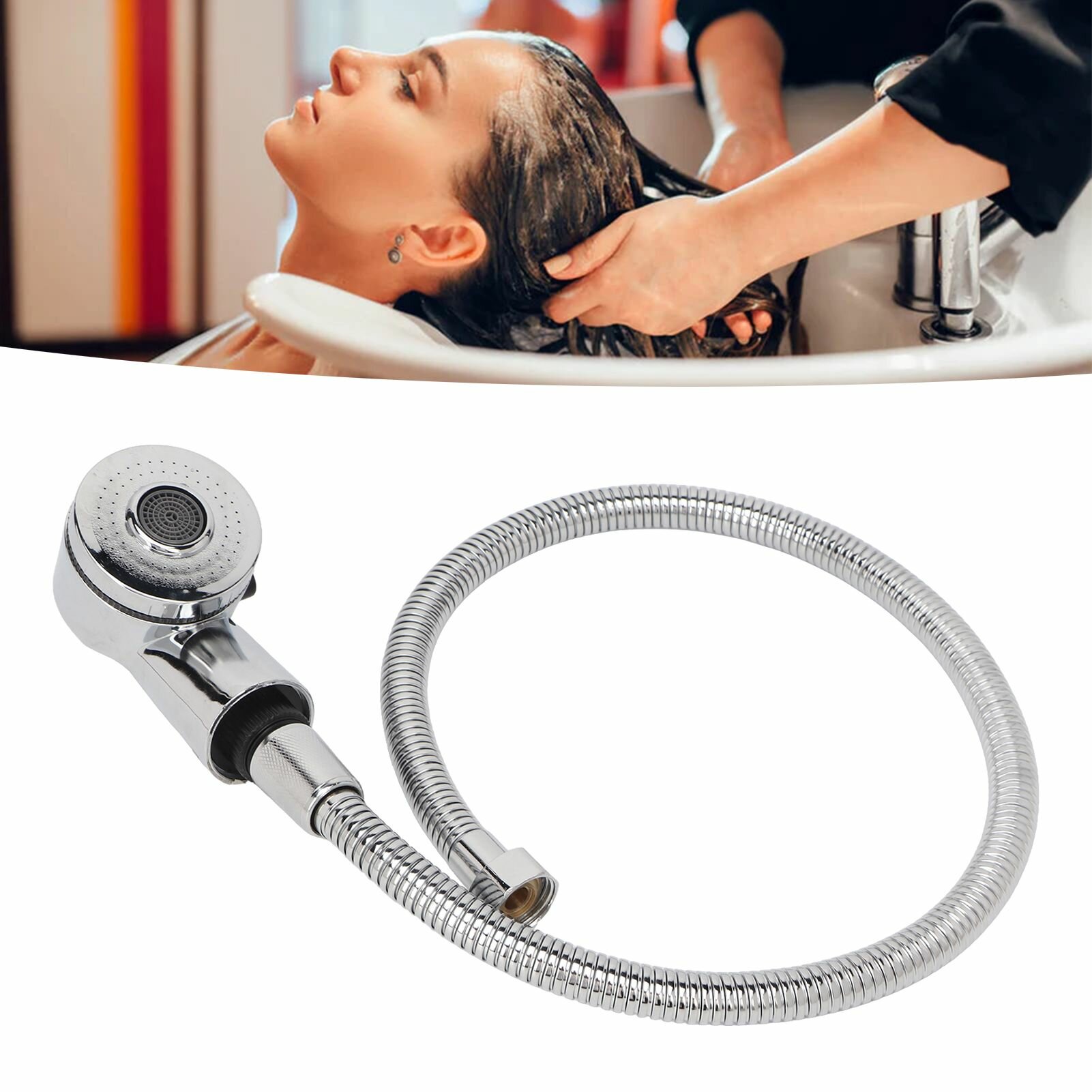 Шланговая насадка для душа для мытья волос в парикмахерской, душевая головка