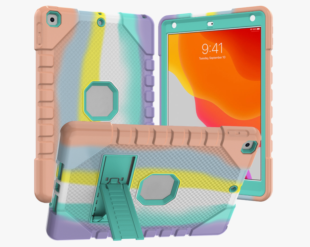 Противоударный усиленный ударопрочный чехол-бампер-пенал MyPads «Heavy» для Apple iPad Mini 6 2021 зеленый MyPads