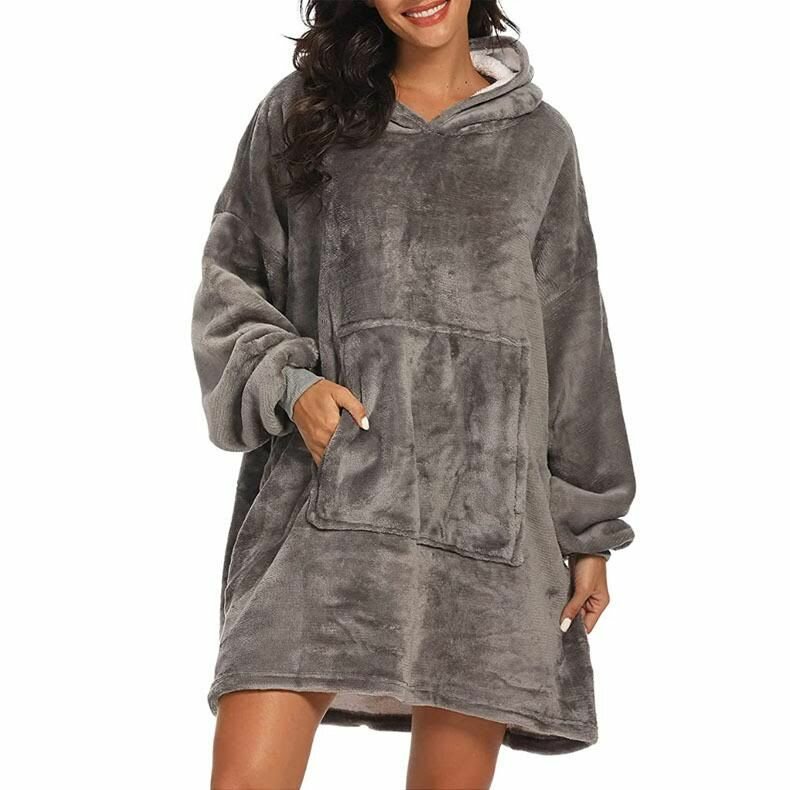 Плед с рукавами Huggle Hoodie, толстовка для дома