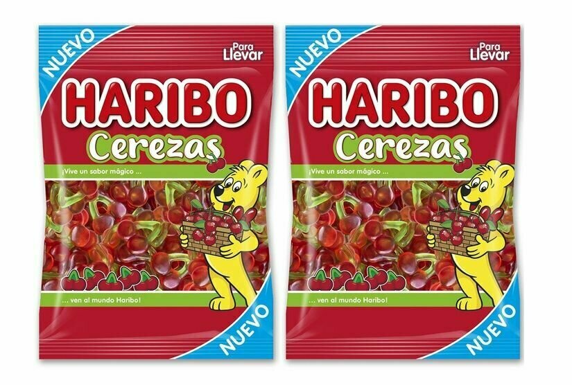 Мармелад жевательный Haribo Happy Cherries / Cerezas / Харибо Счастливая Вишня, 2 шт по 100 гр.