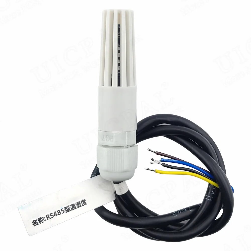 Датчик температуры и влажности RS485 Modbus RTU 20см White
