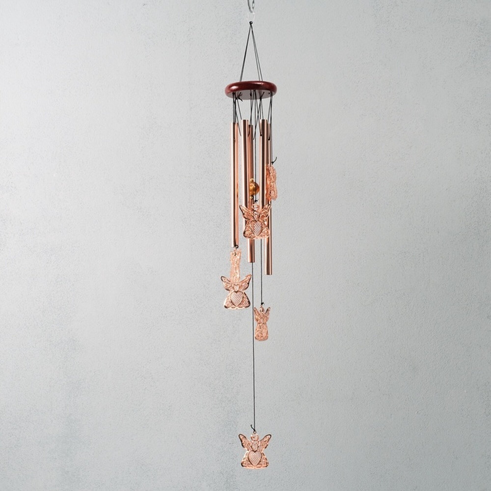 Музыка ветра Сима-ленд "Ангелы", 67см, 5 трубок, 6 ангелов, фигурная форма