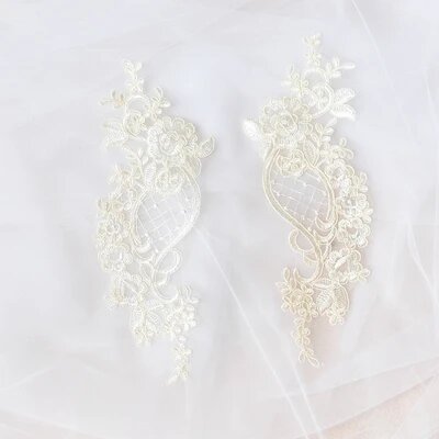 Кружевные аппликации белые Style4 Champagne