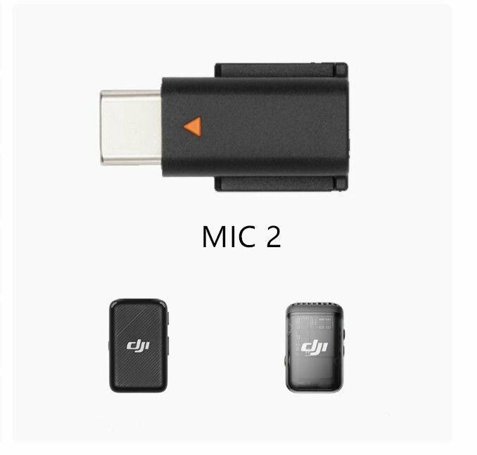 Адаптер для беспроводного микрофона DJI MIC 2, Type-C, оригинальное качество