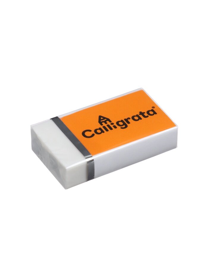 Набор из 10шт_Ластик прямоугольный белый с бум/держ (7291156)