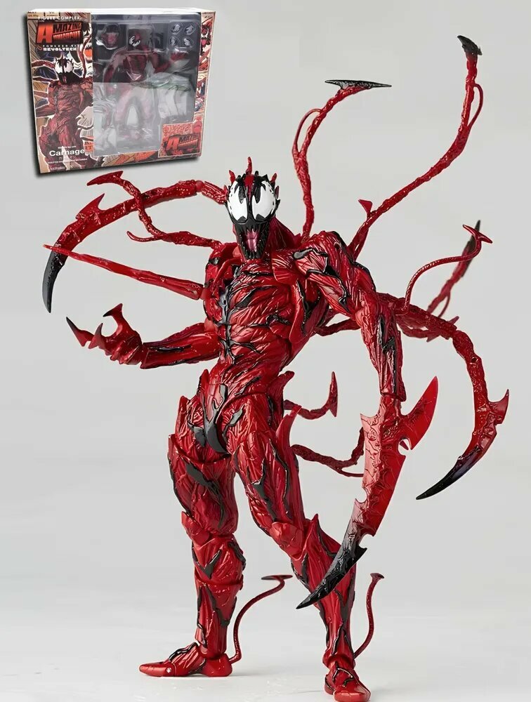 Фигурка Человек Паук, Веном Карнаж / Spider Man, Venom Carnage limited edition AY-008EX (16см)