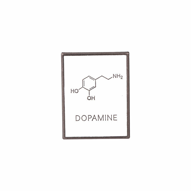 MINISO Персонализированная брошь с простым узором из химического уравнения, краска, сплав, значок, аксессуары