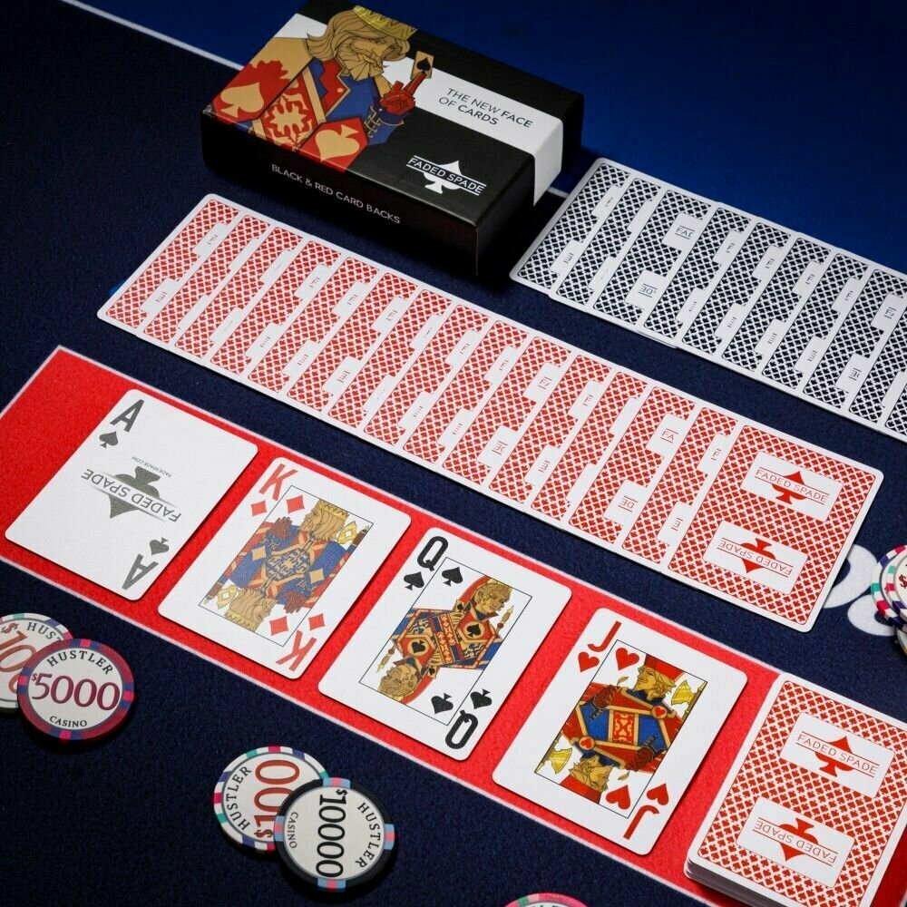 Покер Пластиковые игральные карты Hustler Poker "Texas Holdem" техасский холдем Четыре цвета