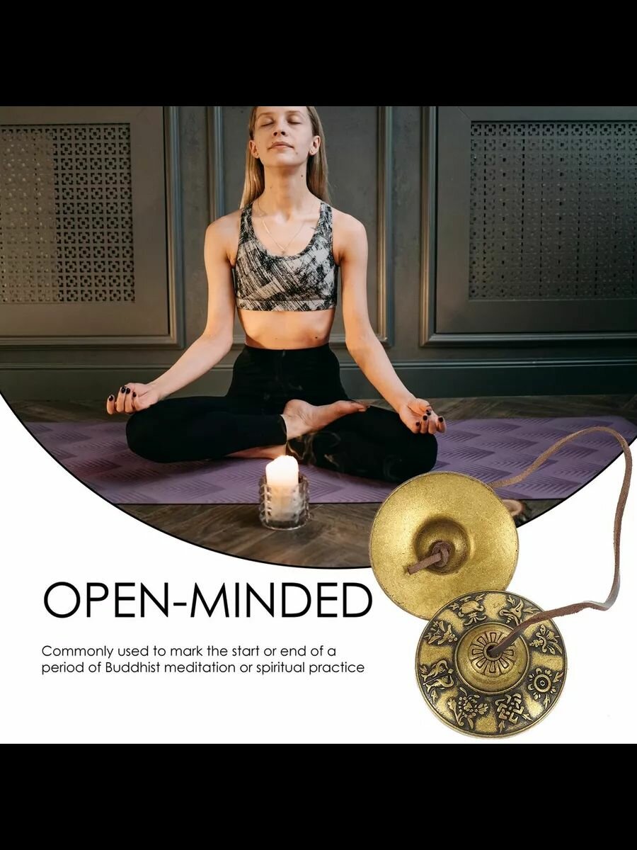 Караталы Тиньша с буддийскими символами 6,6 см.