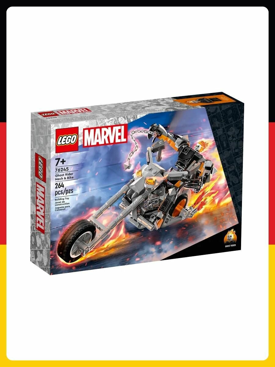 Конструктор LEGO 76245 Super Heroes Призрачный гонщик с роботом и мотоциклом