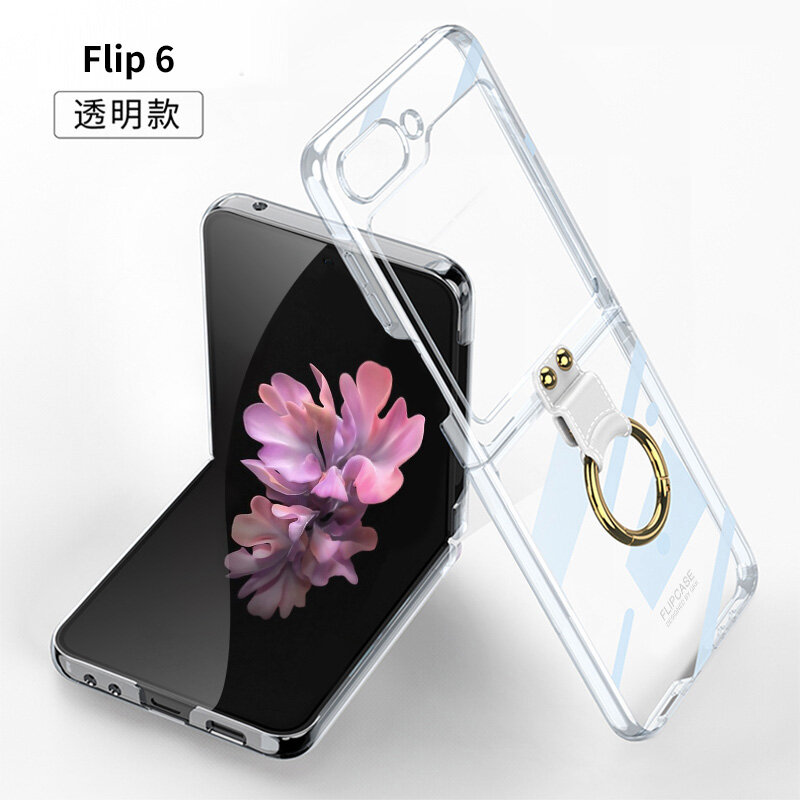 Подходит для Samsung Galaxy Z Flip6/ Самсунг Галакси Z Flip 6 Чехол для смартфона, с защитой камеры и противоударным, Z Flip6, подставка, soft touch,360° Полная защита, накладка, резина, пластик, стекло,