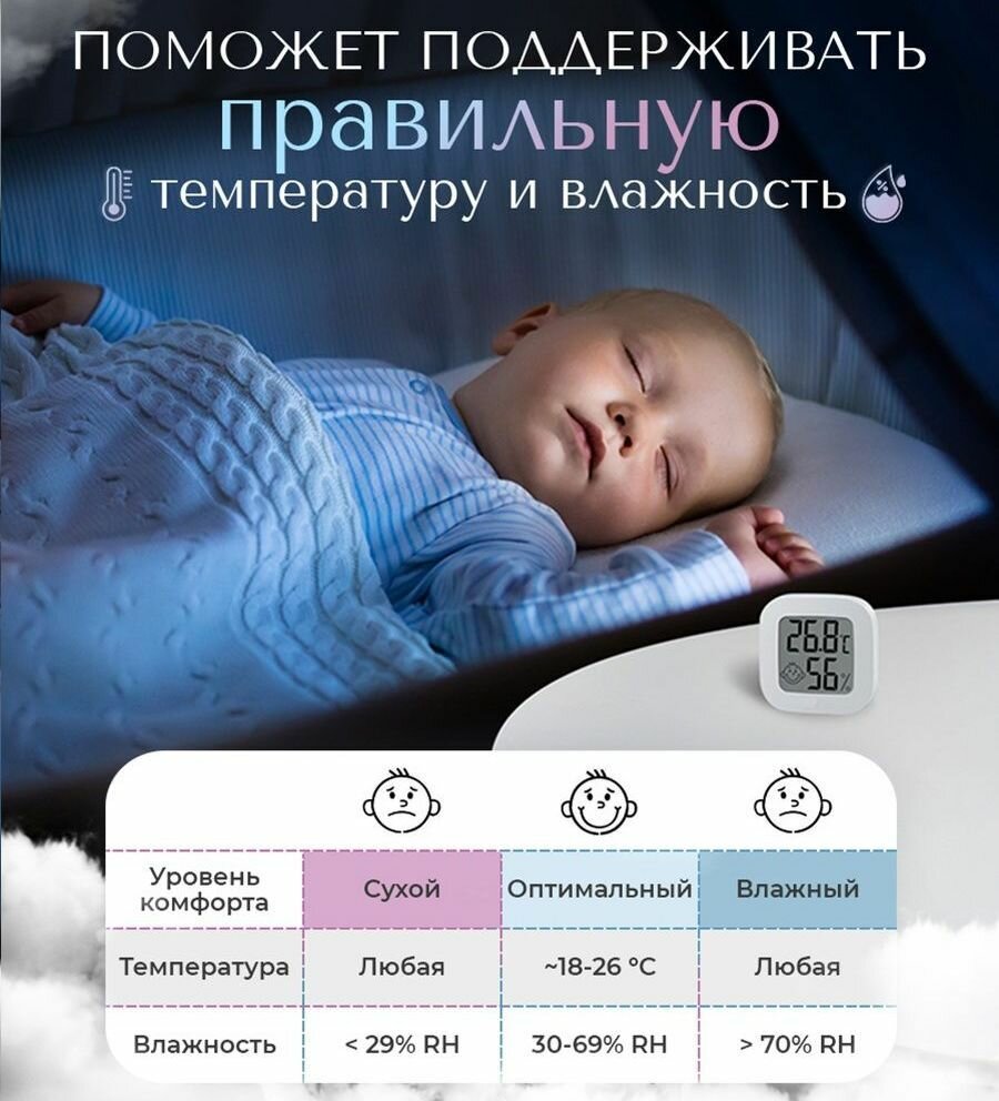 Гигрометр комнатный. Метеостанция. Цифровой измеритель влажности и температуры. Очень точные измерения. Термометр электронный. Термометр комнатный Berrcom JXB-178