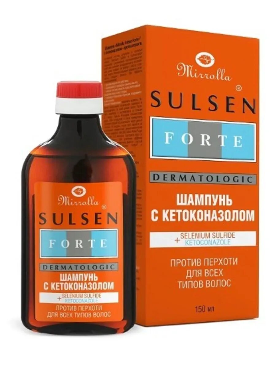 Шампунь Mirrolla "Сульсен Форте", против перхоти, с кетоконазолом