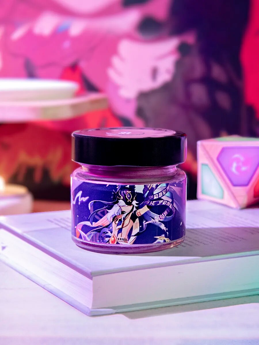 Свеча Genshin impact Cyno 100мл (Сайно), египетский янтарь, в банке