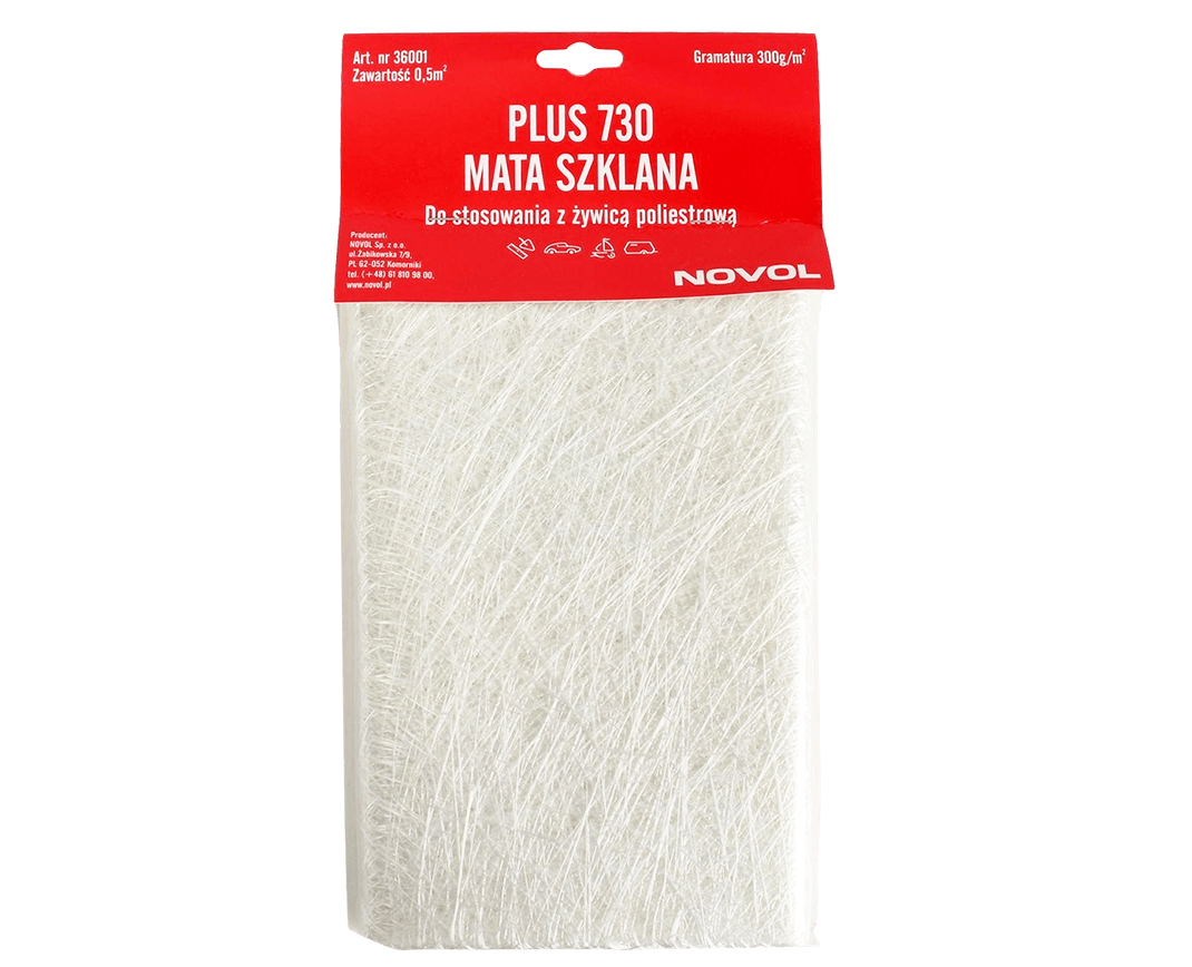 Стекломат 300 гр/кв. м. 0,5 кв. м. plus 730 novol