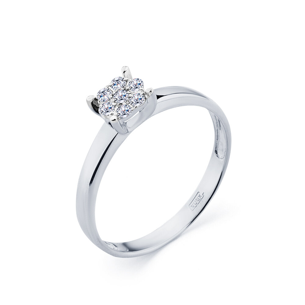 Кольцо, белое золото, 585 проба, бриллиант