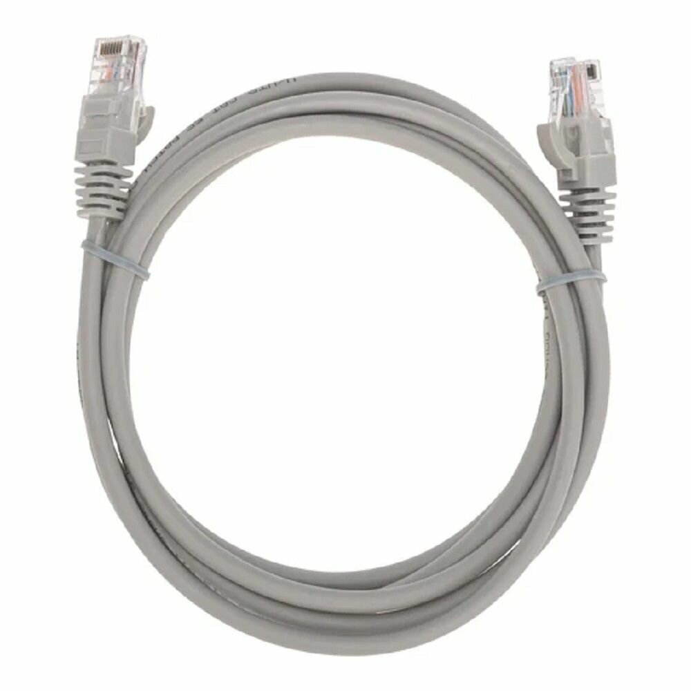 Rexant Патч - корд 02 - 0100 - 2 , U UTP, CAT 5e, RJ45 - RJ45, 26AWG, LSZH, серый, 2м