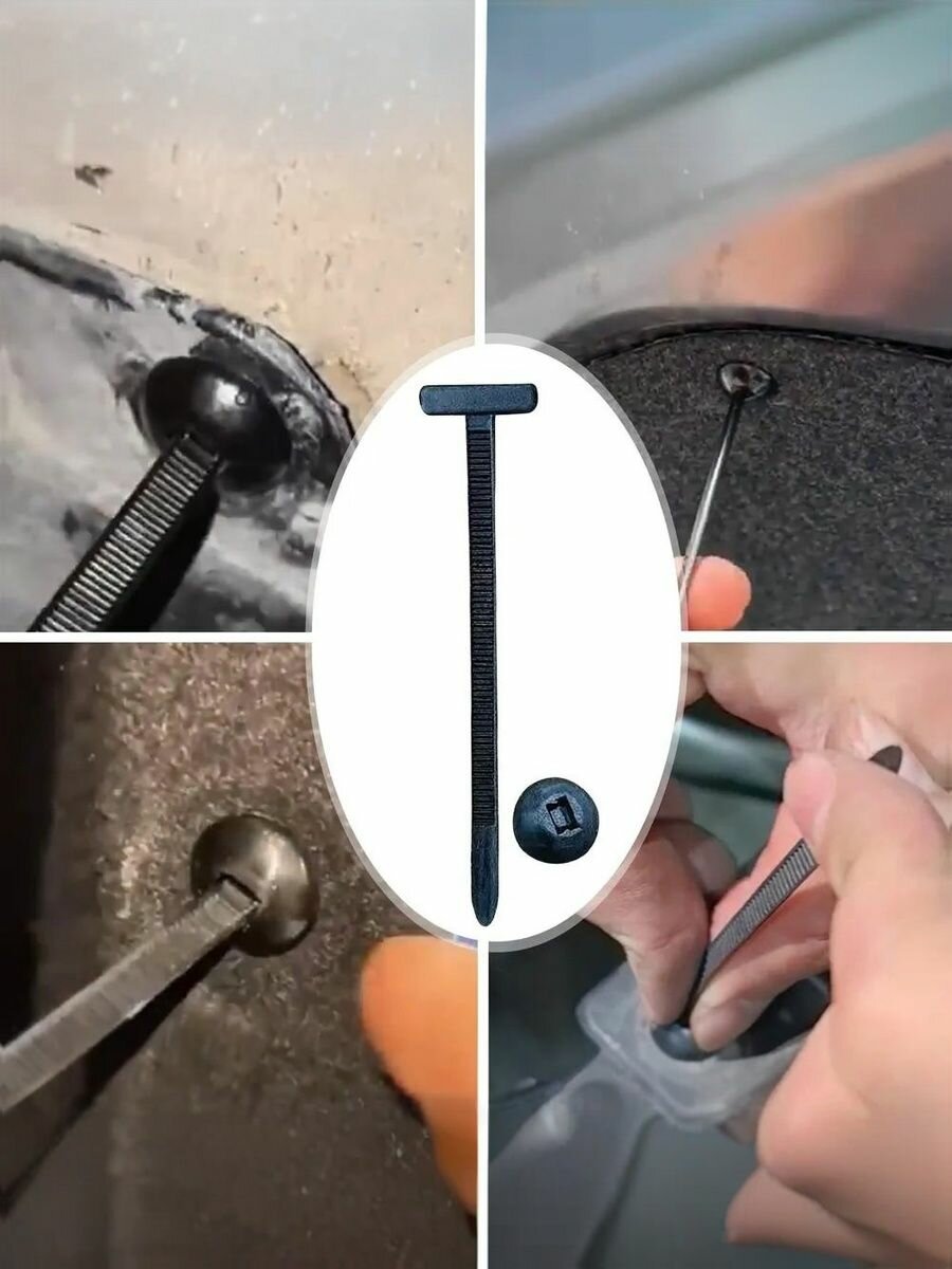 Кабельные стяжки одной кнопкой, компактные универсальные застёжки для авто, гаража и дома, быстрая фиксация без инструментов