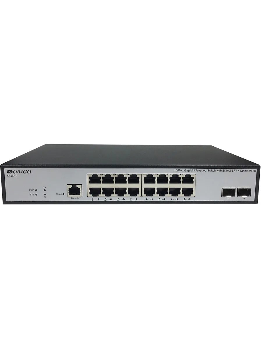 Коммутатор OS3218 OS3218/A1A (L2) 16x1Гбит/с 2SFP+