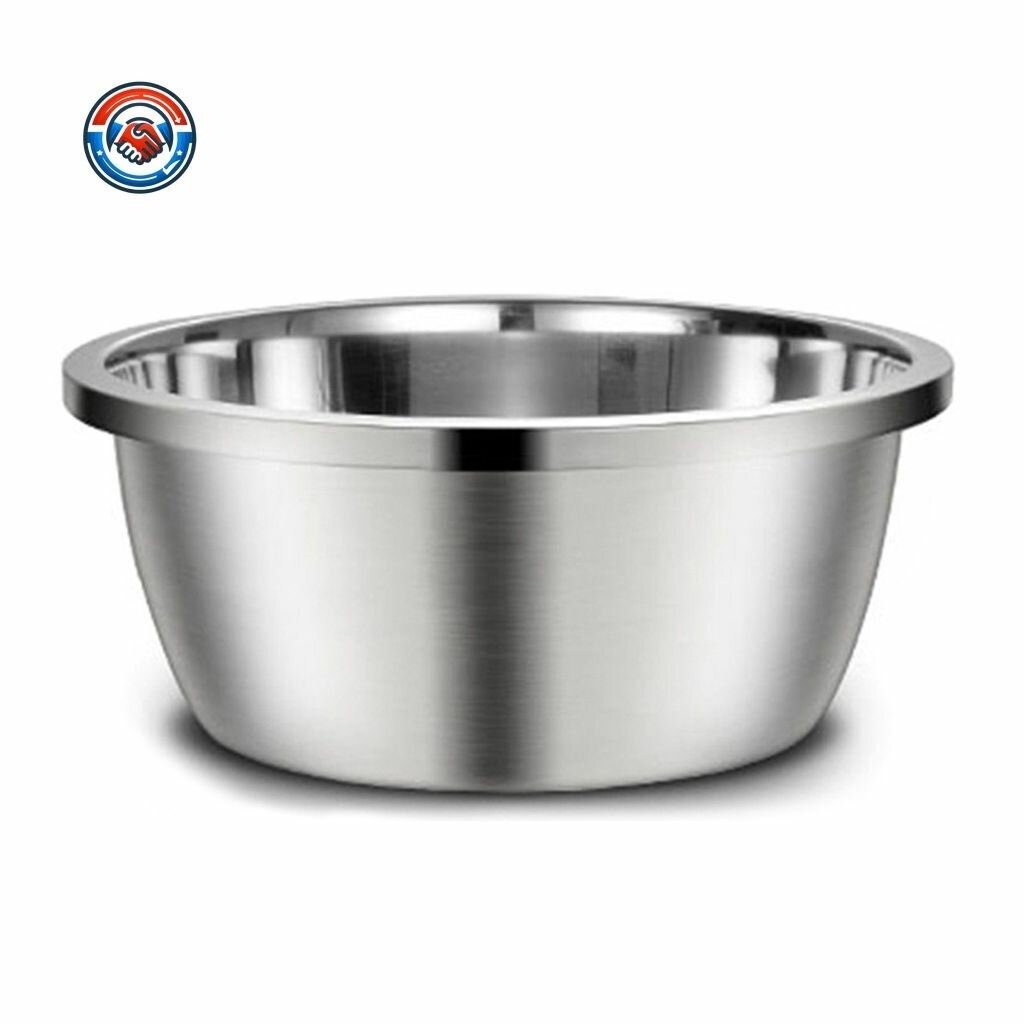 Миска для собак из нержавеющей стали, крупная металлическая миска для кормления, удобная и долговечная посуда для домашних животных, подходит для собак крупных пород, легко моется, 4 размера на выбор