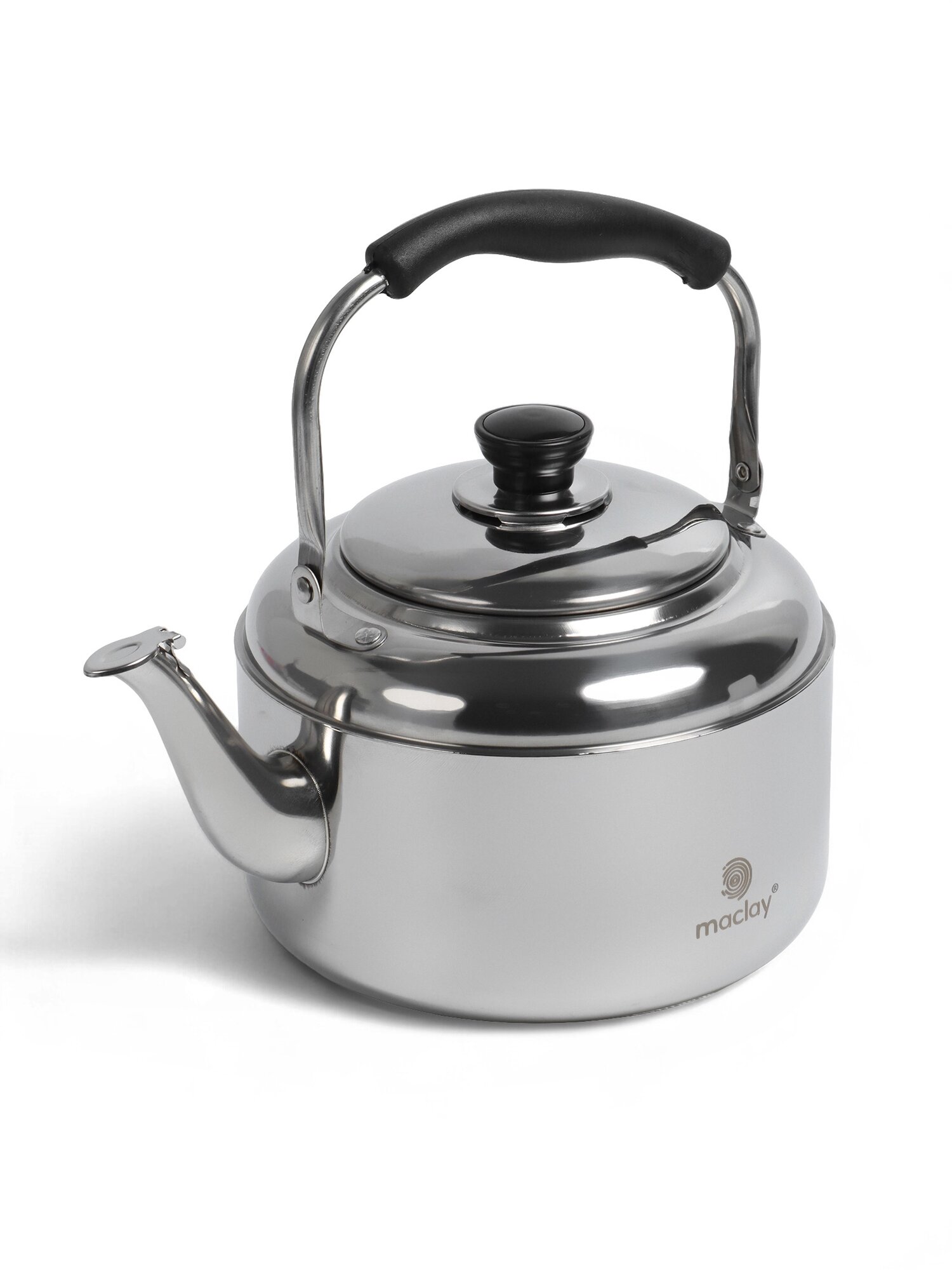 Чайник походный maclay, объём 3 литра, нержавеющая сталь, теплоизолированная ручка