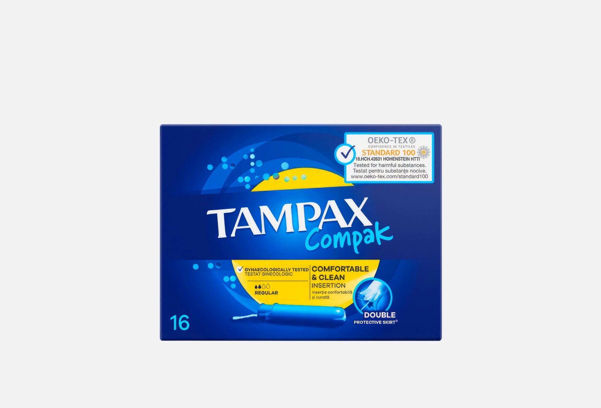 Тампоны 16 штук TAMPAX Compak регуляр