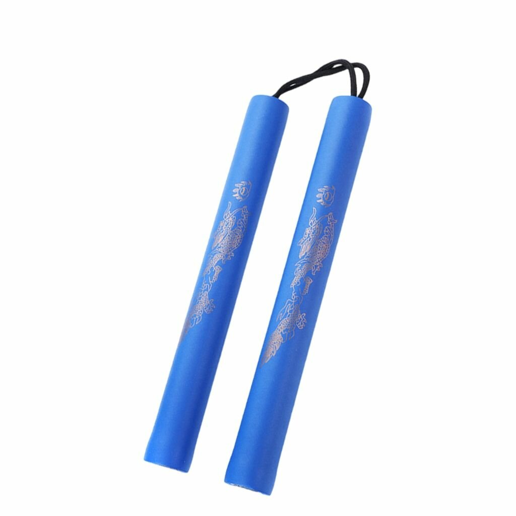 Тренировочные нунчаки с веревкой, Синий