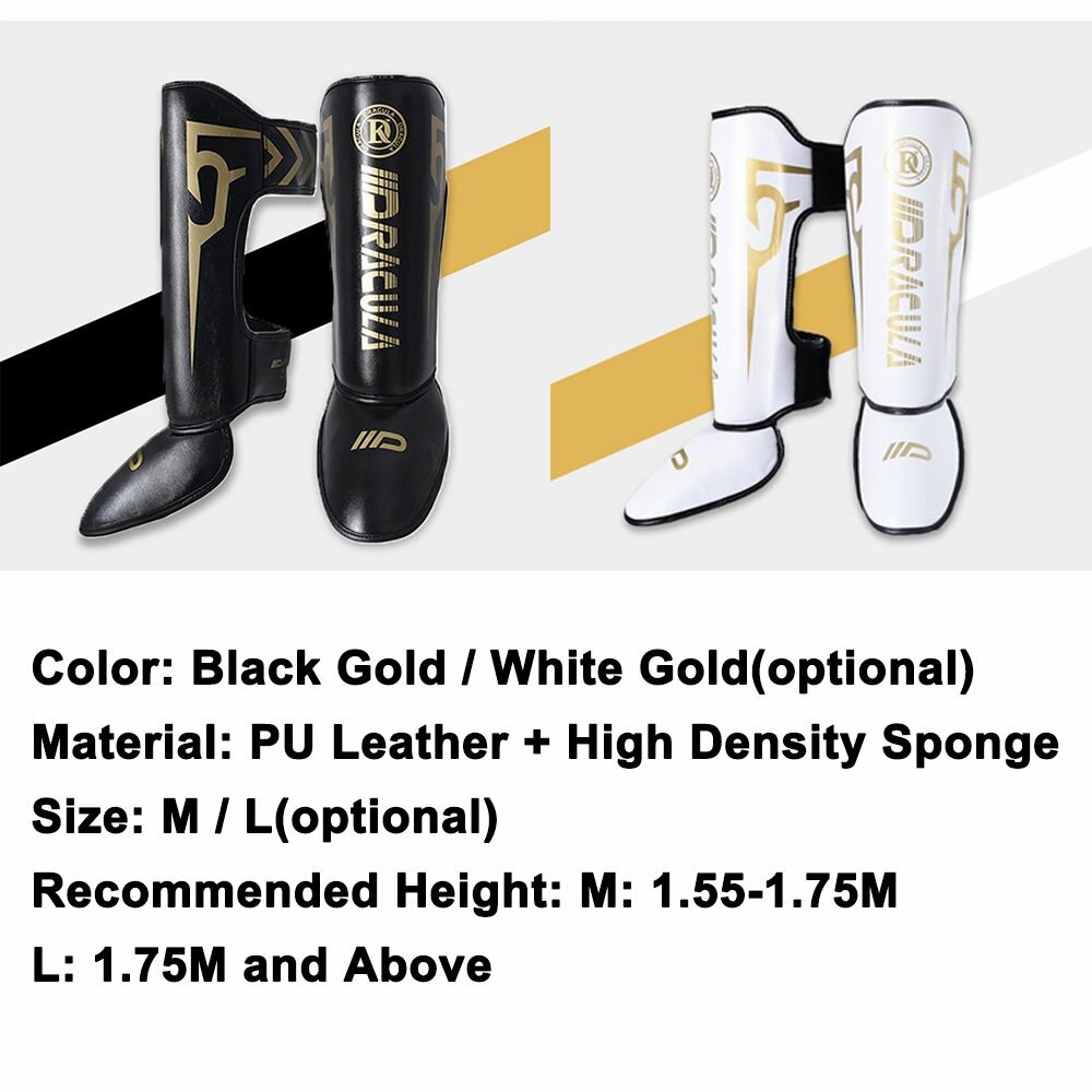 DRACULA щитки для боевых искусств из искусственной кожи, защитные накладки для ног, утолщенные защитные накладки для кикбоксинга, ММА, тренировочного спаррингового оборудования