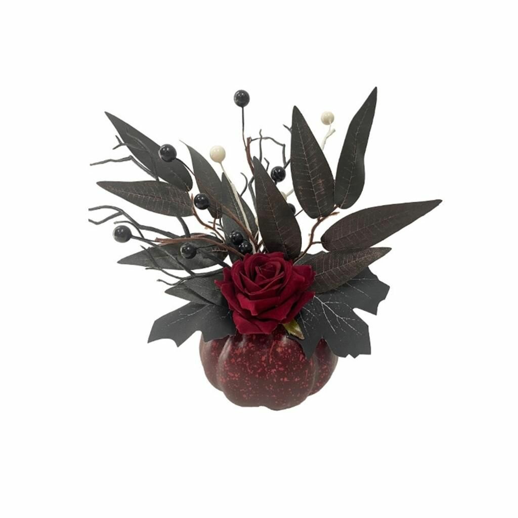 Праздничное оформление, Украшение из тыквы с имитацией Хэллоуина-A7765