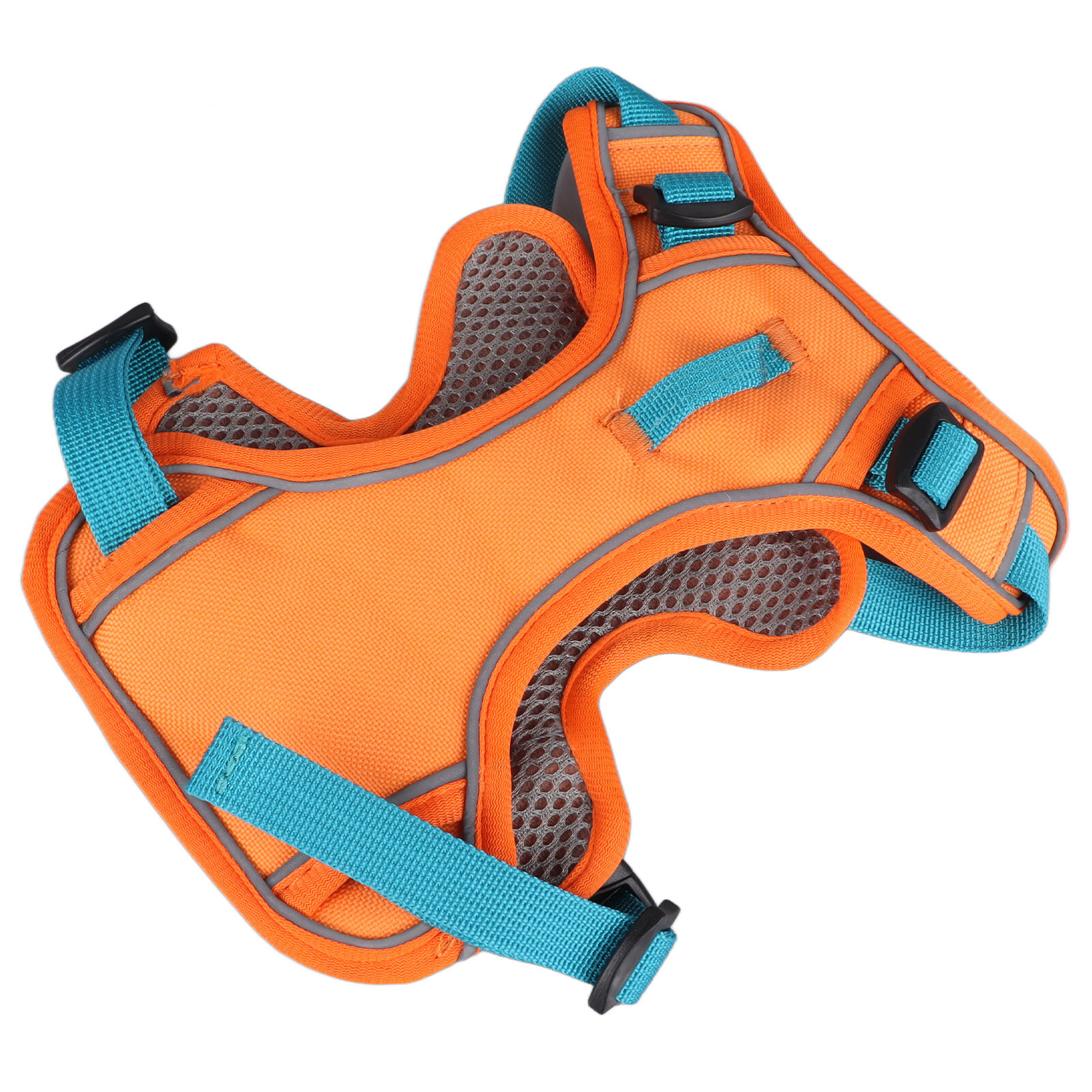 Нагрудный ремень для собак Ночной безопасный светоотражающий ремень Регулируемая шлейка для домашних животных для собак среднего и крупного размера Оранжевый XXS Грудь 33–43 см Шея 27–32 см