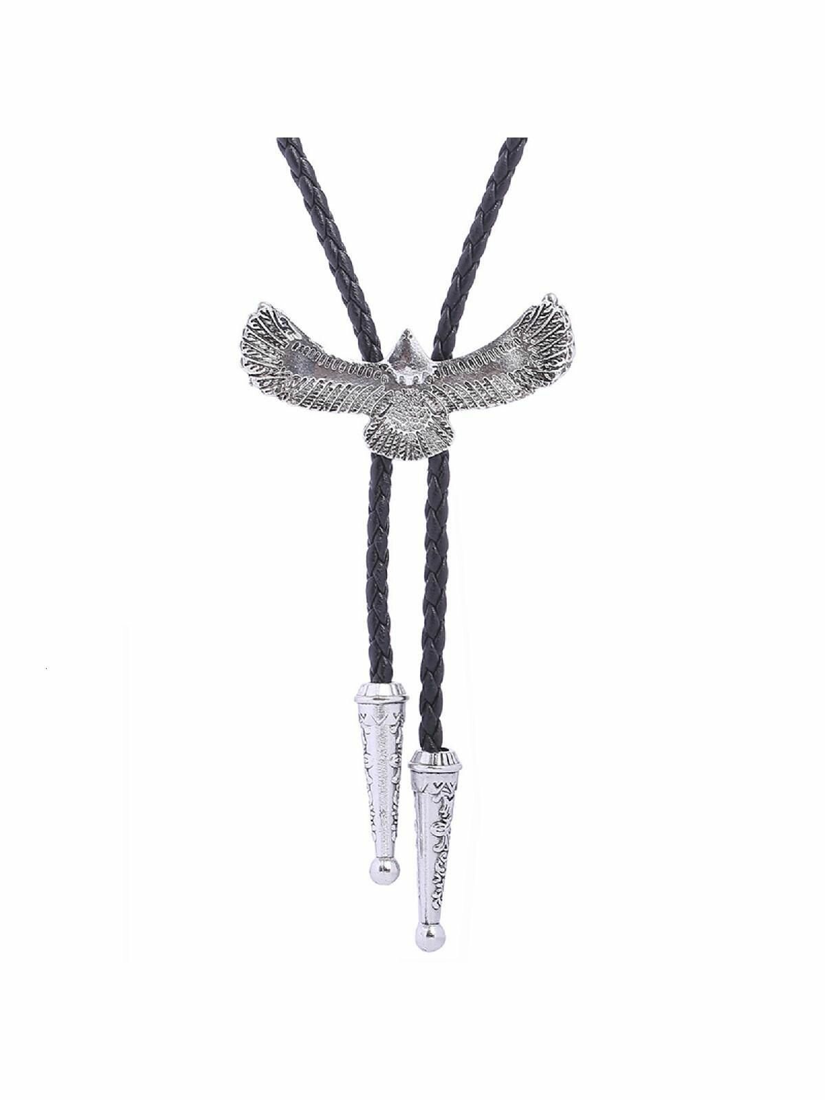 Винтажный галстук-боло для костюма на Хэллоуин или карнавал, украшение для мужчин и подростков, - Тайское серебро 8