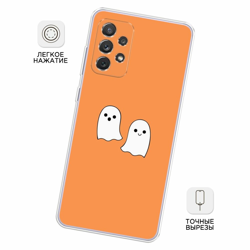Чехол на Samsung Galaxy A73 / Самсунг Галакси А73 с принтом Cute ghosts — фото 1