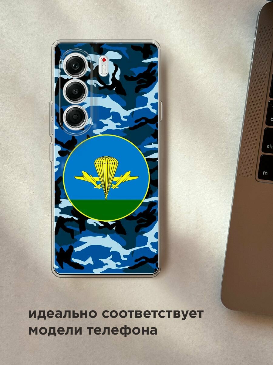 Чехол на Tecno Camon 40 Pro 5G / Текно Камон 40 Про 5G с принтом "ВДВ камуфляж" — фото 1