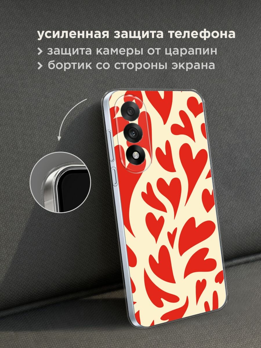 Чехол на OnePlus Nord 5 / Ван Плас Норд 5 с принтом "Crazy hearts 1 - 14 февраля" — фото 1