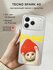 Чехол на Tecno Spark 40 / Текно Спарк 40 с принтом "Котик с надписью", прозрачны...