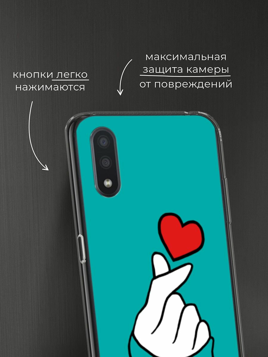 Чехол на Samsung Galaxy A01 / Самсунг Гэлакси А01 с принтом "Маленькое сердечко" — фото 1