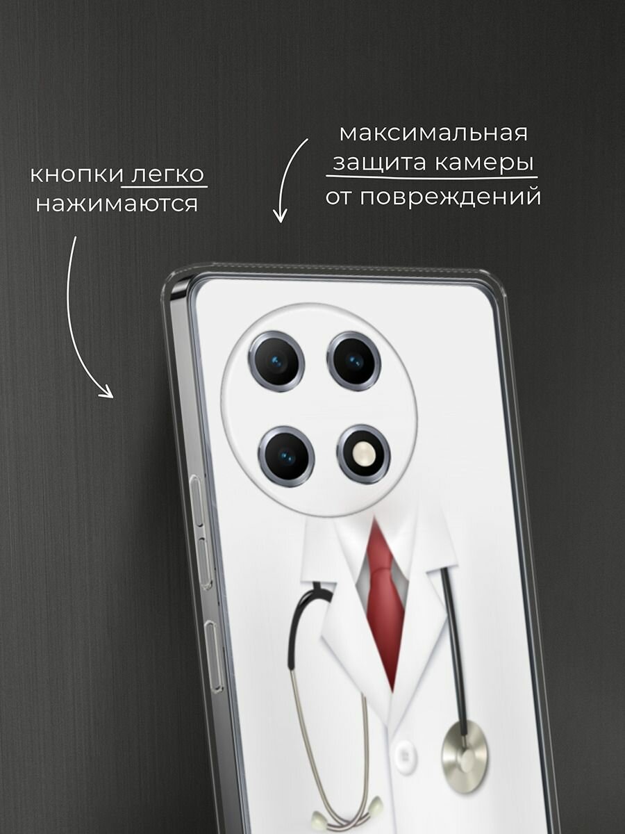 Чехол на Tecno Camon 30S / Текно Камон 30S с принтом "Халат врача" — фото 1