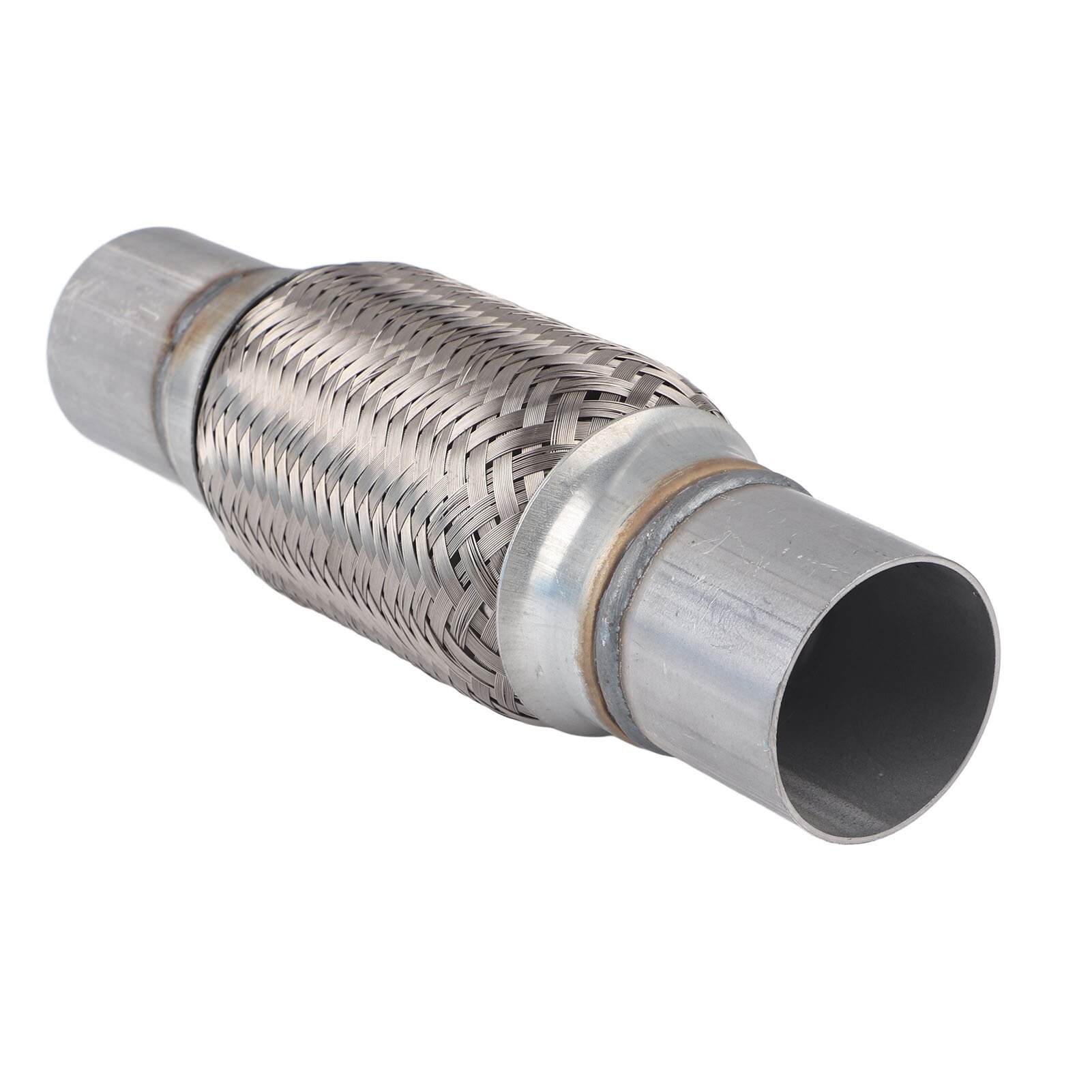 Автомобильная выхлопная труба 50 x 250 мм, нержавеющая сталь, без сварки, бесшумная, виброустойчивая, плетеная, гибкий шланг.