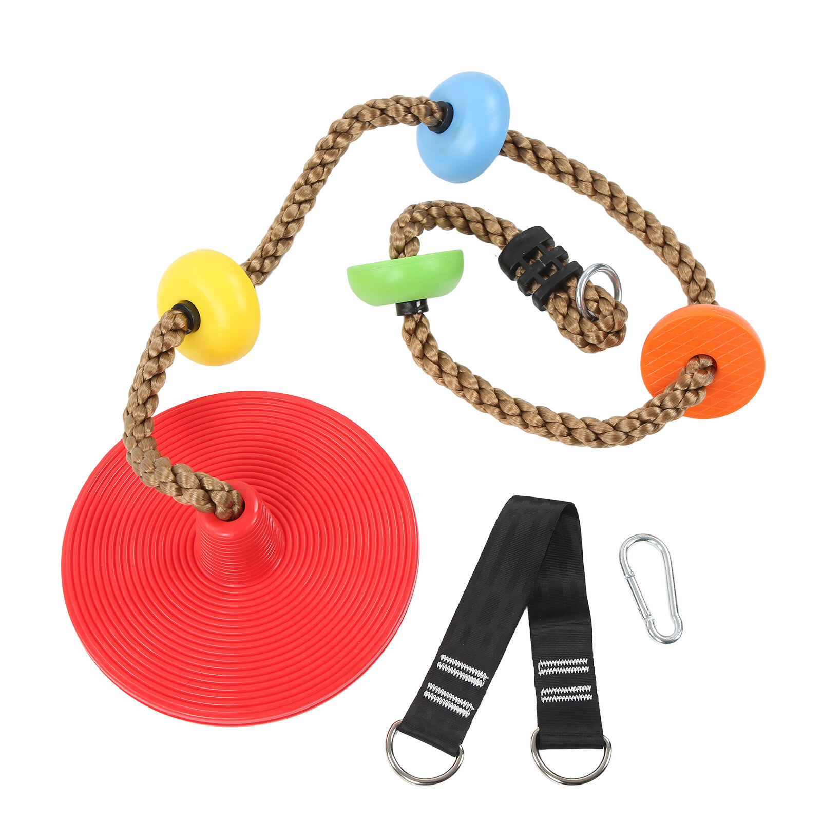 Высокопрочные дисковые качели для дерева с большой грузоподъемностью, круглые качели для балконов, дворов и садов, для использования на открытом воздухе